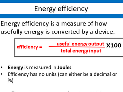 P1.7 Efficiency (9-1 GCSE) | Teaching Resources