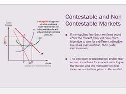 Contestable and Non Contestable Markets | Teaching Resources