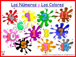 Spanish Numbers and Colours by LanguageMagnet - Teaching Resources - Tes
