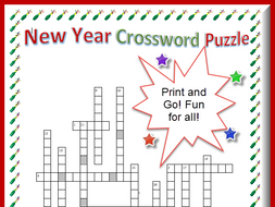 New Year Crossword Puzzle with Answers | Teaching Resources