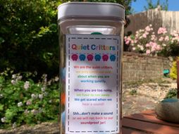 Quiet Critter Jar Label | Teaching Resources