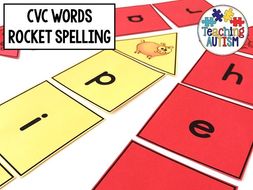 CVC Words Spelling Rockets | Teaching Resources