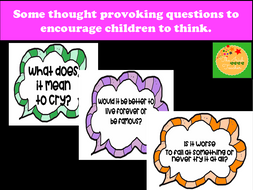 Philosophy 4 Children (P4C): Display cards | Teaching Resources