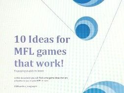 10 Ideas for MFL Games that work! | Teaching Resources