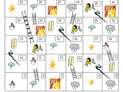 The weather in Spanish - snakes and ladders | Teaching Resources