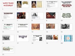 Year 9 GCSE History options display | Teaching Resources