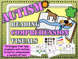 Autism Reading Comprehension and Worksheets - Strategies, Tools, and ...