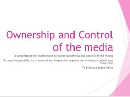AQA Sociology Media: Ownership and Control A Level | Teaching Resources