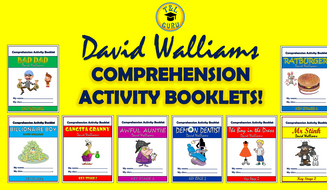 David Walliams Comprehension Activity Booklets Bundle! | Teaching Resources