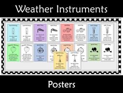 Weather Instruments Posters | Teaching Resources