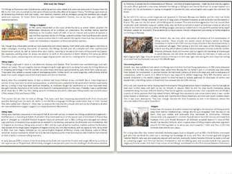 A Brief History of... - Reading Comprehension Worksheets / Texts Vol.2 ...