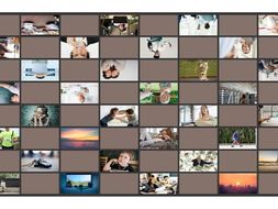 Confusing Verbs Legal Size Photo Checkers Game | Teaching Resources