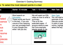 IGCSE ESL Summary Writing | Teaching Resources