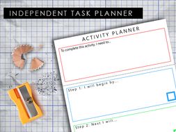 Independent Task Planner | Teaching Resources