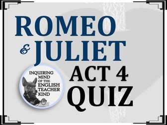 Romeo and Juliet Quiz Bundle - Set of 5 Assessments | Teaching Resources