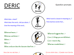 DERIC question starters and pack of six one lesson Guided Reading ...