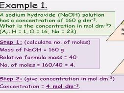 GCSE Chemistry Concentration and Titration Calculations Lesson ...