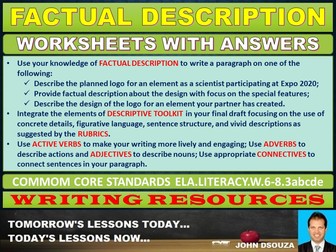FACTUAL DESCRIPTION BUNDLE | Teaching Resources
