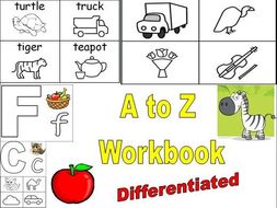 Alphabet Workbook Differentiated | Teaching Resources