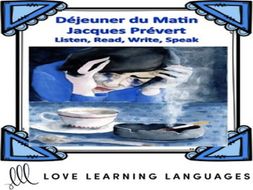 GCSE FRENCH: French Poetry Lesson: DÉJEUNER DU MATIN, Jacques Prévert ...