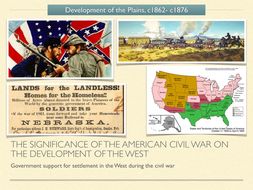 GCSE History of American West in 1800s. The Civil War of the ...