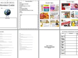Geography Revision Pack GCSE AQA 9 -1 | Teaching Resources