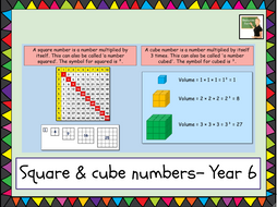 Maths- square & cube numbers- Year 6 by ResourcesForYou | Teaching ...