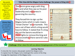 Power and Monarchy: How did the Magna Carta challenge the power of King ...