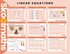 Linear Equations - Year 7, Key stage 3, (US 6th grade) | Teaching Resources