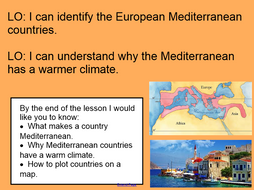 Geography - Labelling a map & Mediterranean countries | Teaching Resources
