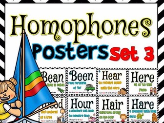 Homophone Posters BUNDLE (All 87 Posters) | Teaching Resources