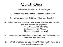 William the Conqueror and consolidation of power | Teaching Resources