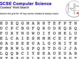 GCSE Computer Science: Word puzzle (algorithms) | Teaching Resources