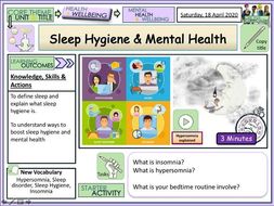Sleep Hygiene + Mental Health | Teaching Resources