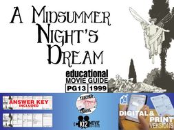 A Midsummer Night's Dream Movie Guide | Questions | Worksheet (PG13 ...