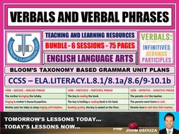 VERBALS: TEACHING AND LEARNING RESOURCES - BUNDLE | Teaching Resources