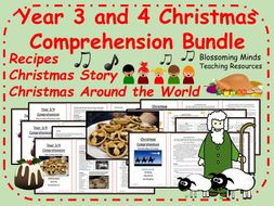 Christmas comprehension mega-bundle - Year 3 and 4 | Teaching Resources