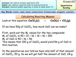 New AQA GCSE trilogy/chemistry- reacting masses and calculating ...