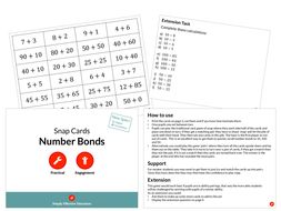 Number Bonds (Snap Cards) | Teaching Resources