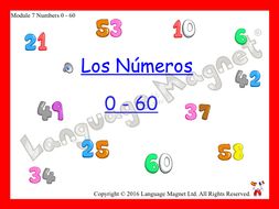 Spanish Numbers 0 to 60 | Teaching Resources