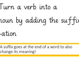 Adding the suffix '-ation- Year 3 | Teaching Resources