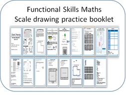 Functional Skills Maths Scale Plan practice booklet 17 pages including ...