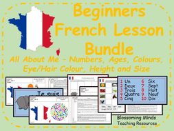 French 5 lesson bundle - All About Me - Age and Appearance | Teaching ...