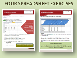 Four Spreadsheet Exercises for Beginners | Teaching Resources