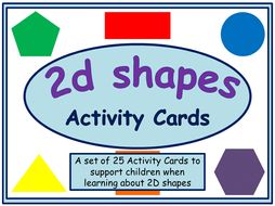 2D Shapes Activity Cards | Teaching Resources