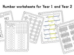 Year 1 and Year 2 Number worksheets | Teaching Resources