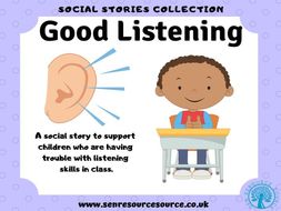 Good Listening Social Story | Teaching Resources