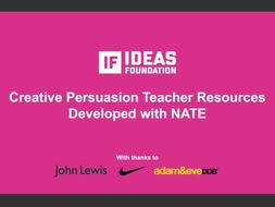 Creative Persuasion Teacher Toolkit | Teaching Resources