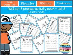Reception / Year 1 / Year 2 / Year 3 - RWI set 3 phonics activity book ...