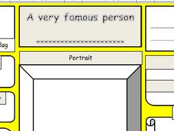 KS1 & 2 History/Geography /Science– ‘Very famous person’ blank template ...